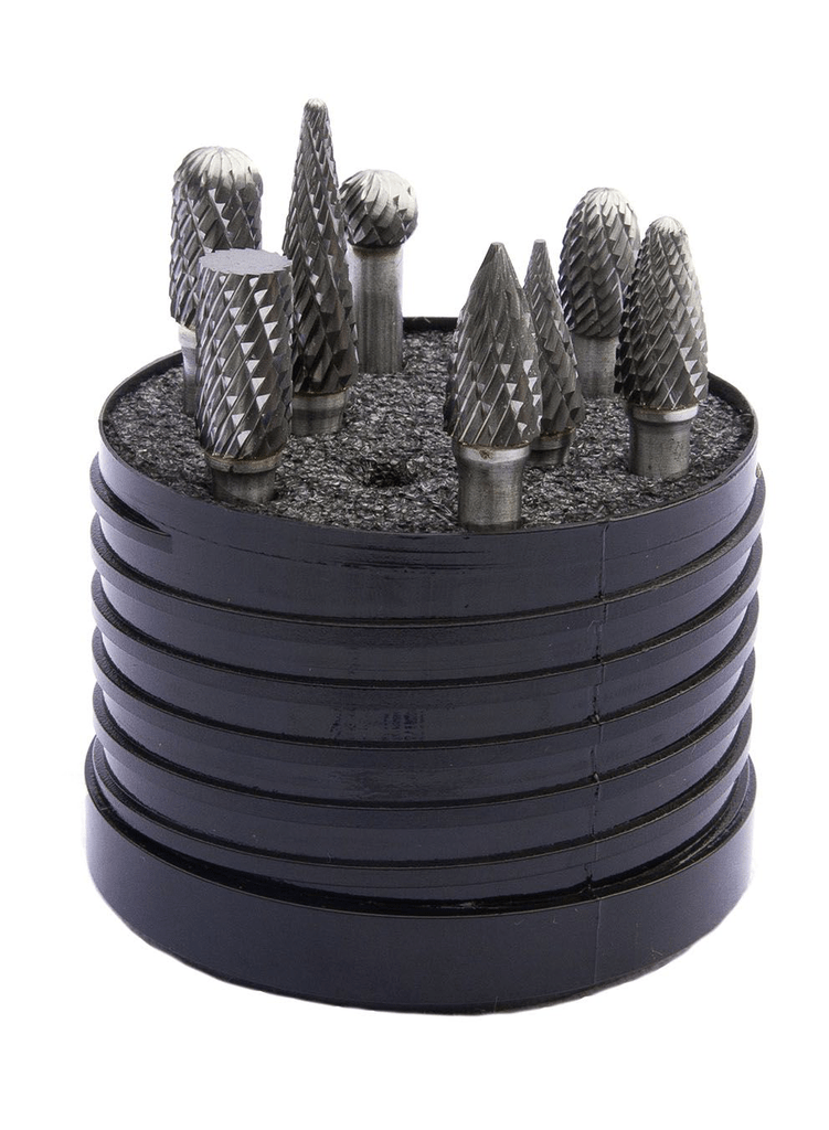 SET 2, Solid Carbide Bur Set Single Cut