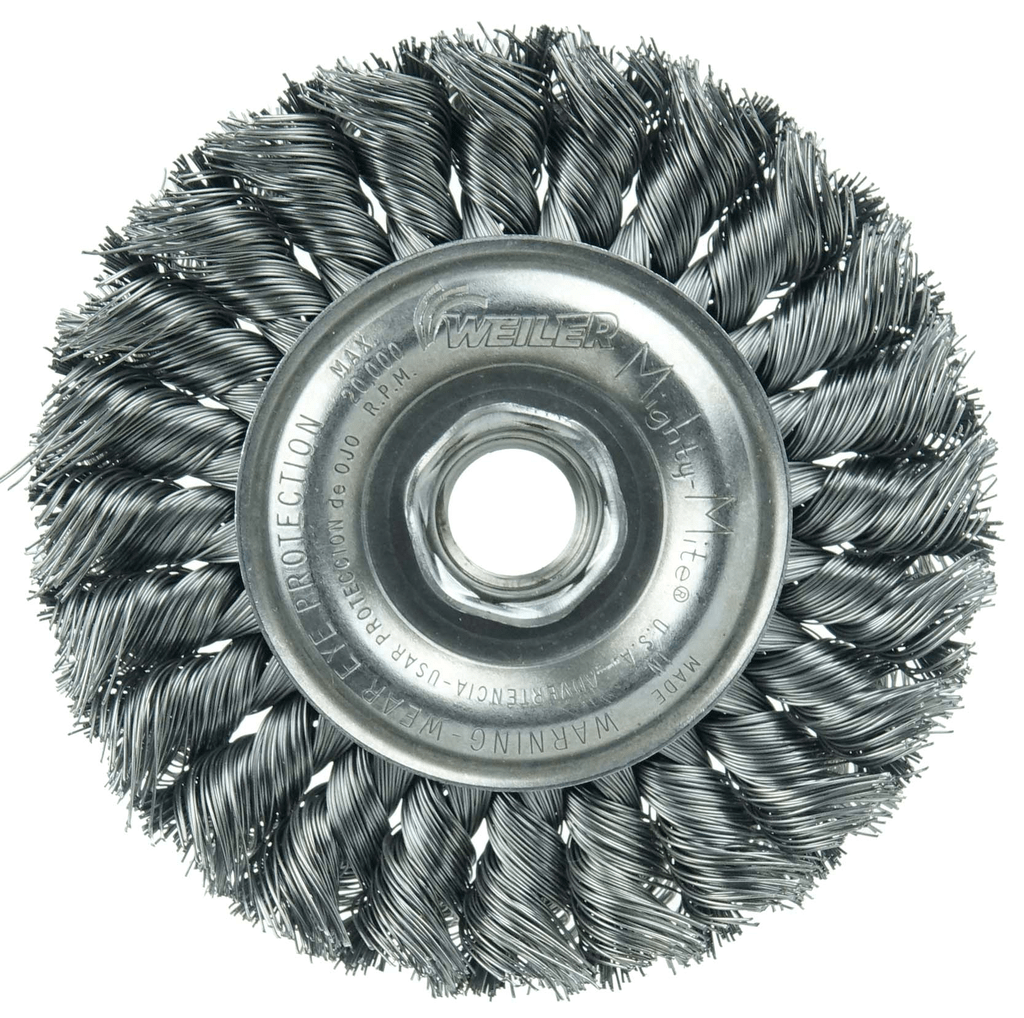 Standard Twist Knot Wire Wheel 4 .020 Steel Fill 5 8 11