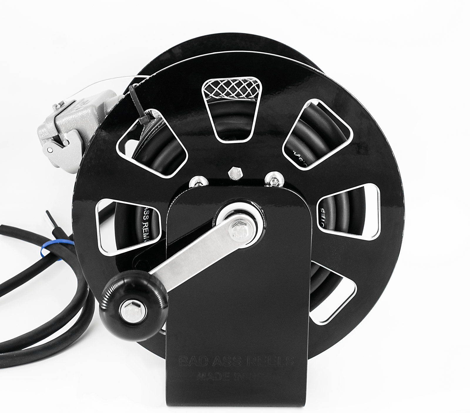 BadassReels Black 8-Slot Remote Reel Designed for Welders