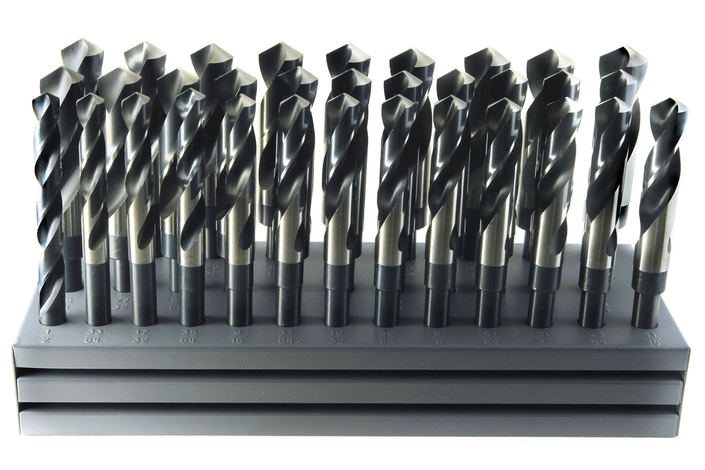 32PC S And D DRILL BIT STAND 1 2 1 BY 64ths With DRILLS