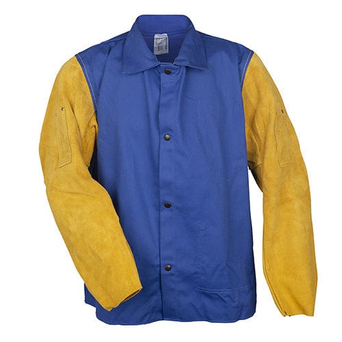 Tillman 30 Blue Welding Jacket with Leather Sleeves 9230