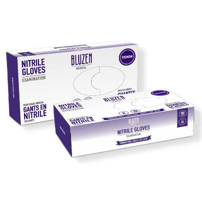 MNIT103 M BluZen Extra Strength Nitrile Gloves 5.9mil M