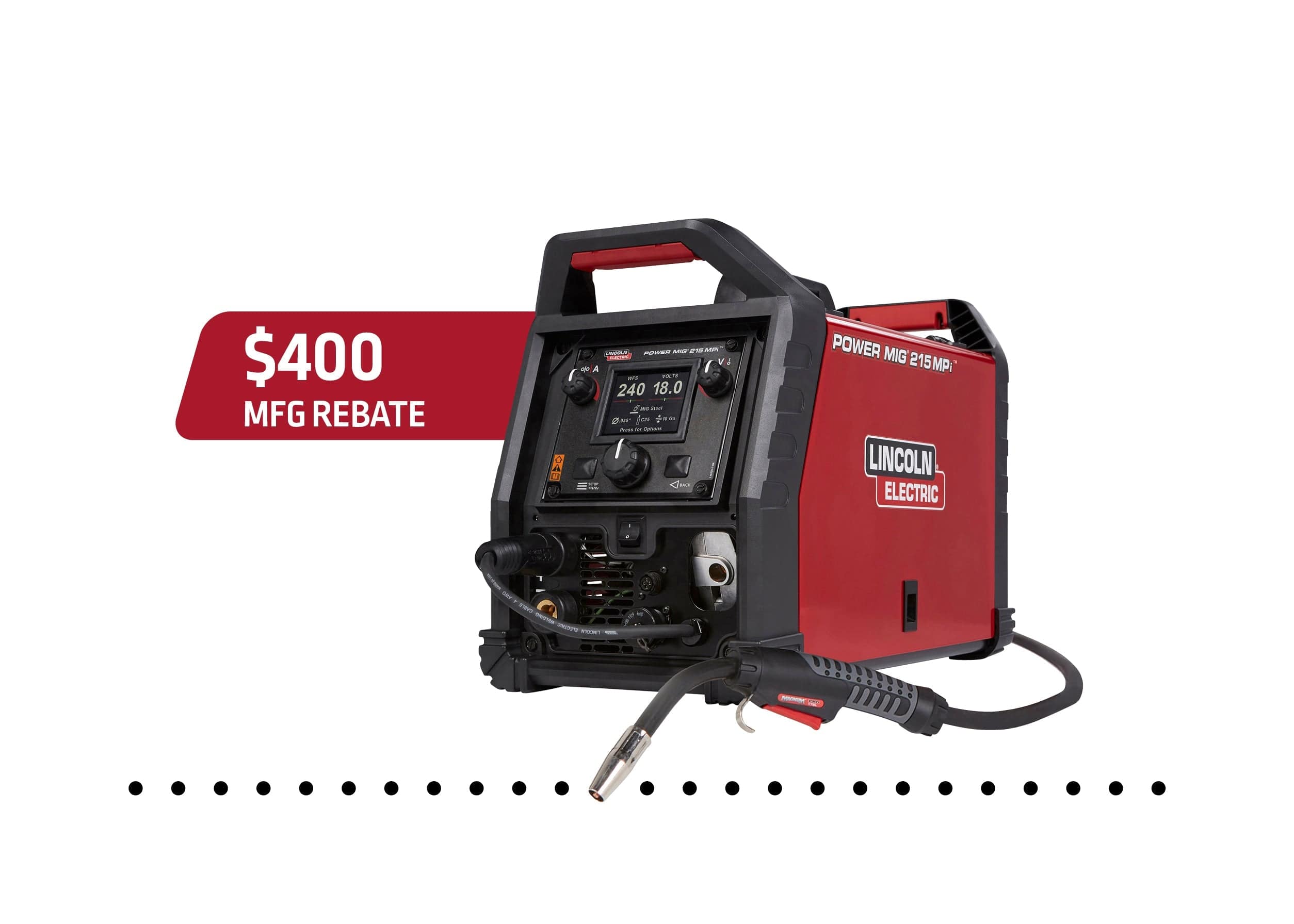 Lincoln Electric POWER MIG® 215 MPi™ Multi-Process Welder – Bad Ass ...
