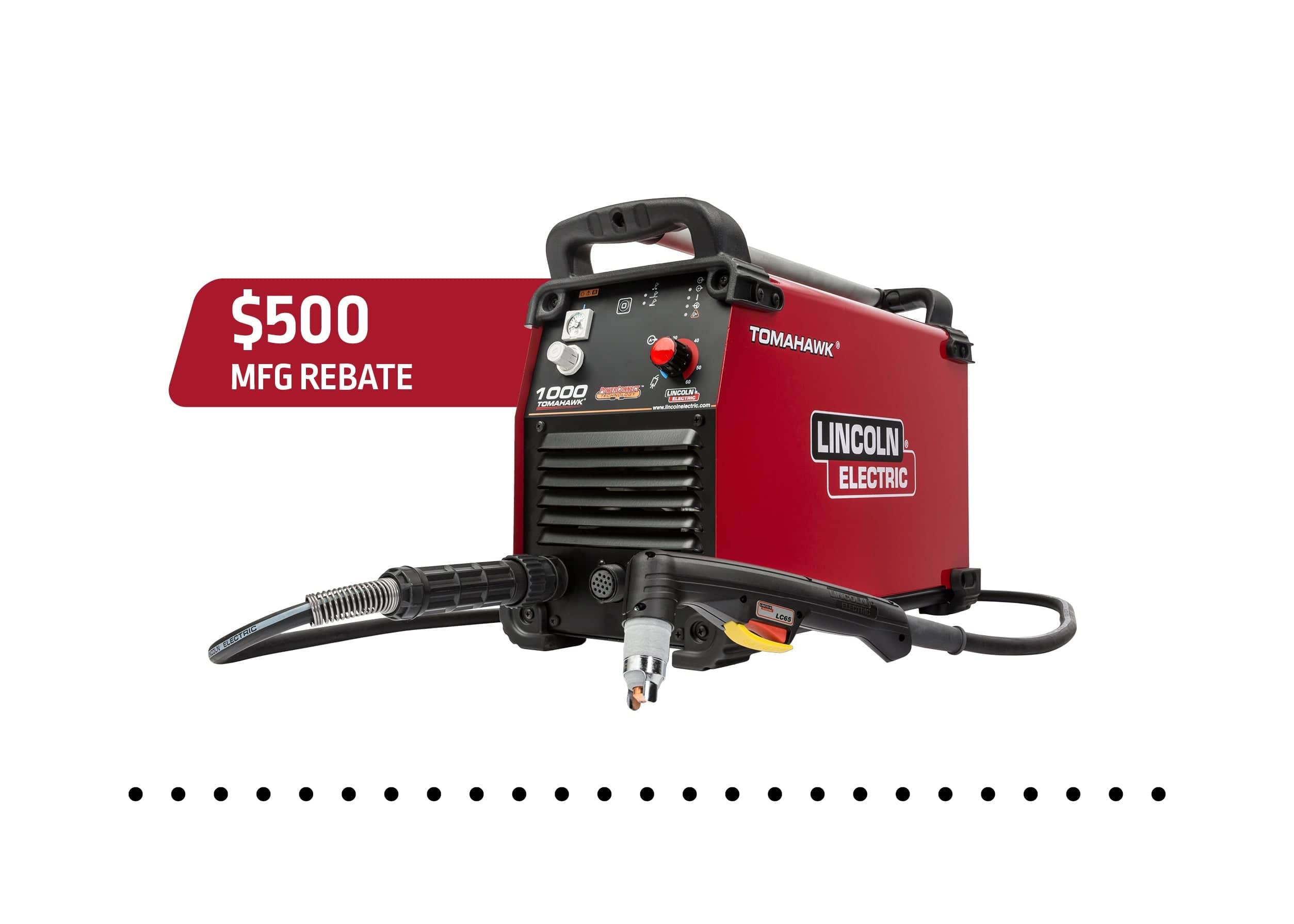 Lincoln K2808 1 Tomahawk 1000 Plasma Cutter with Hand Torch