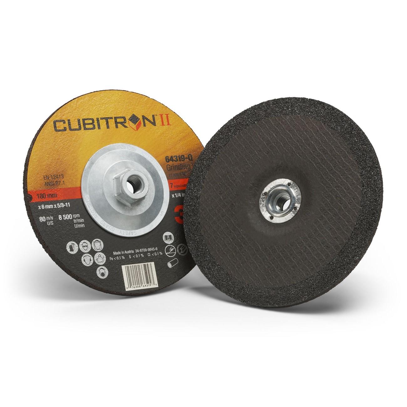 3M Cubitron II Wheel Depressed Center Right Angle 7 Inch Dia